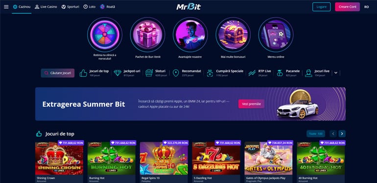 Mr Bit Casino România 2026 - 8.888 RON + 888 Free Spins